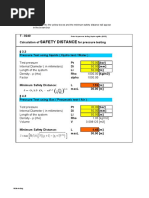 Safe Distance Calculation Hydrotest | PDF