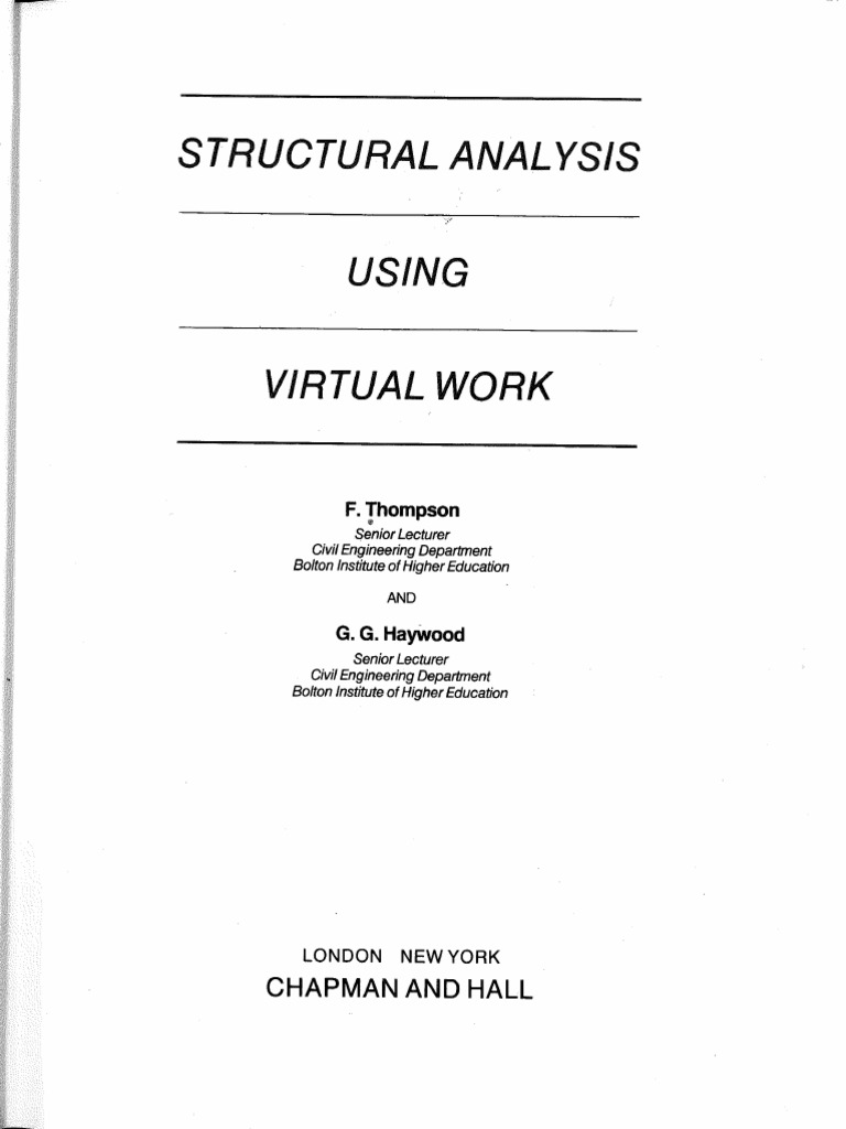 Structural Analysis Using Virtual Work Haywood PDF | PDF