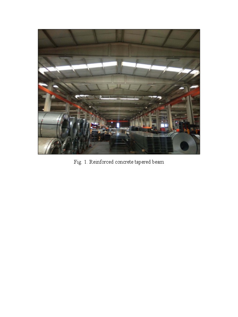Fig. 1. Reinforced Concrete Tapered Beam | PDF