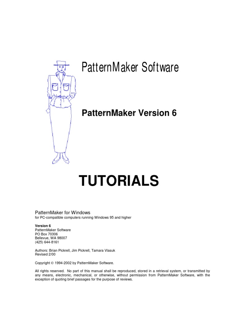 Patternmaker Software: Tutorials | PDF | Button (Computing) | Menu (Computing)