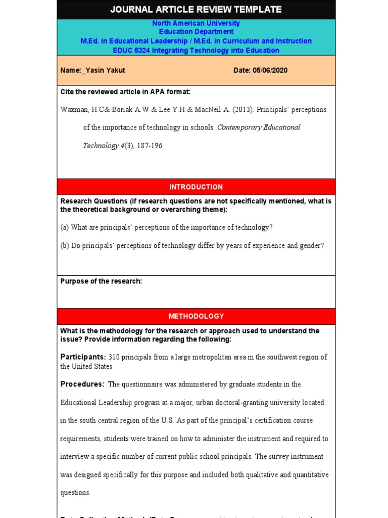 Principals' Views on Tech in Schools | PDF
