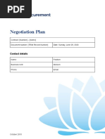 Negotiation Planning Template (Word Document) | PDF