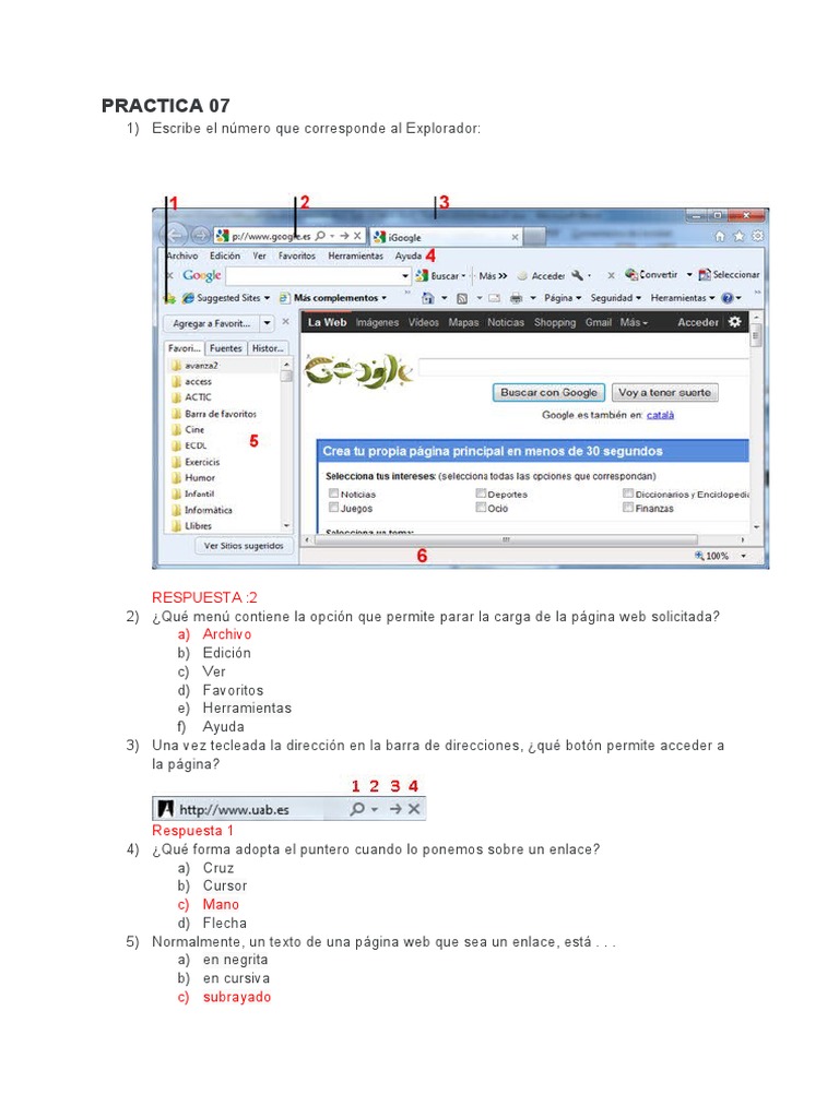 Practica 7 | PDF | Hipervínculo | Red mundial