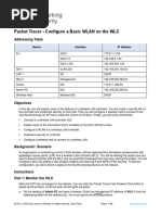 13.5.1 Packet Tracer - WLAN Configuration | PDF