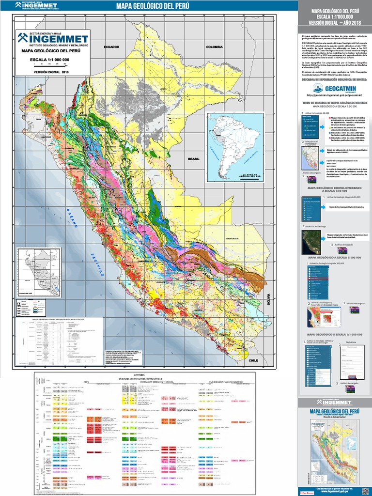 Mapa Geologico Del Peru | PDF | Perú | Earth Sciences