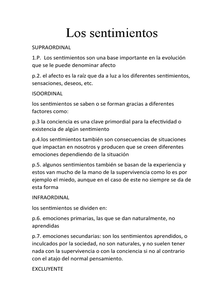 Concepto y ejemplos de sentimientos | PDF | Experiencia | Las emociones