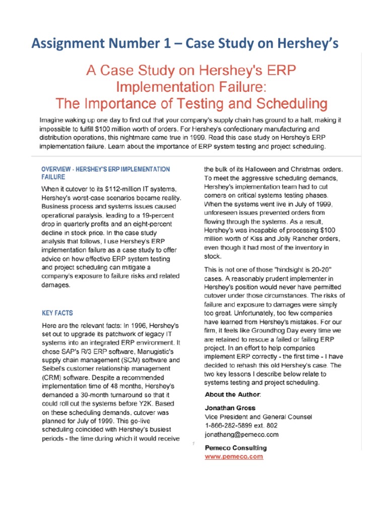 Case Study Sample | PDF | Sap Se | Enterprise Resource Planning