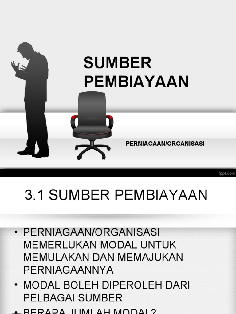 Bab 3.0 Sumber Pembiayaan | PDF