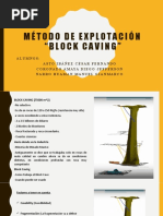 Metodo BLOCK Y PANEL CAVING | PDF | Minerales | Sustancias químicas