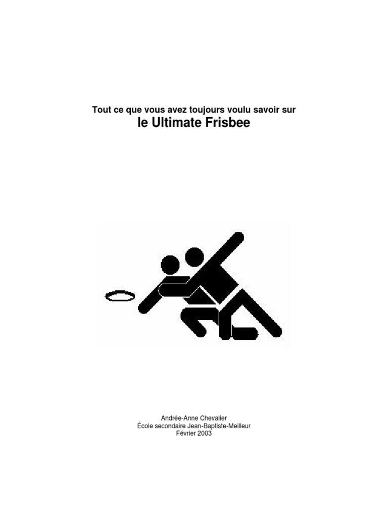 Découverte du Ultimate Frisbee | PDF | Des sports | Loisirs