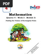 Math 4-Q4-Module-1 | PDF | Area | Rectangle