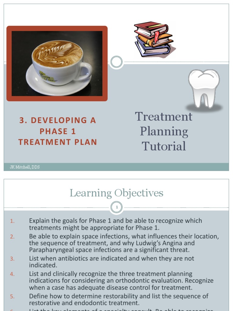 Treatment Planning Tutorial: 3. Developing A Phase 1 Treatment Plan ...