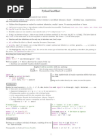 Python Notes and Cheat Sheets | PDF | Boolean Data Type | Software ...