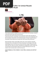 7 Zikir Pembuka Rezeki Amalan Rasulullah Yang Paling Mustajab | PDF