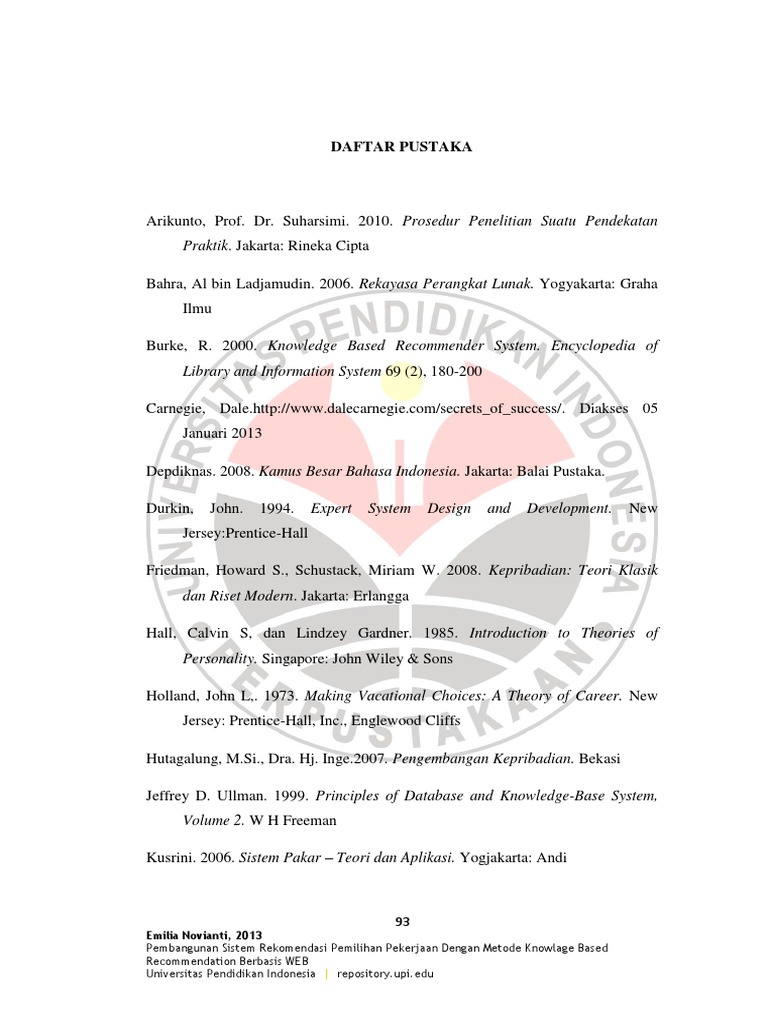 Praktik. Jakarta: Rineka Cipta: Daftar Pustaka | PDF | Systems Engineering | Information Technology