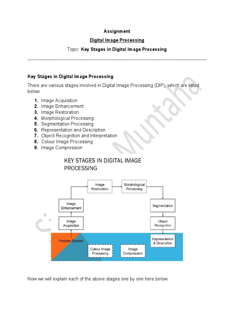 Topic: Key Stages in Digital Image Processing | PDF | Image ...