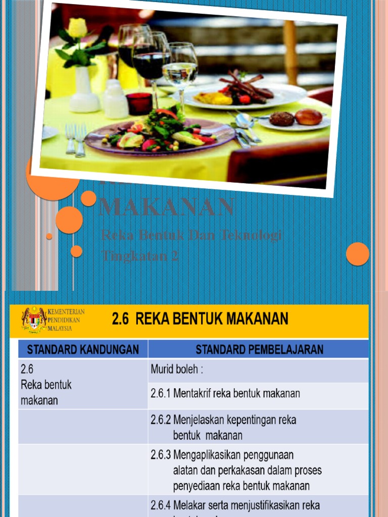 Nota Rekabentuk Makanan | PDF