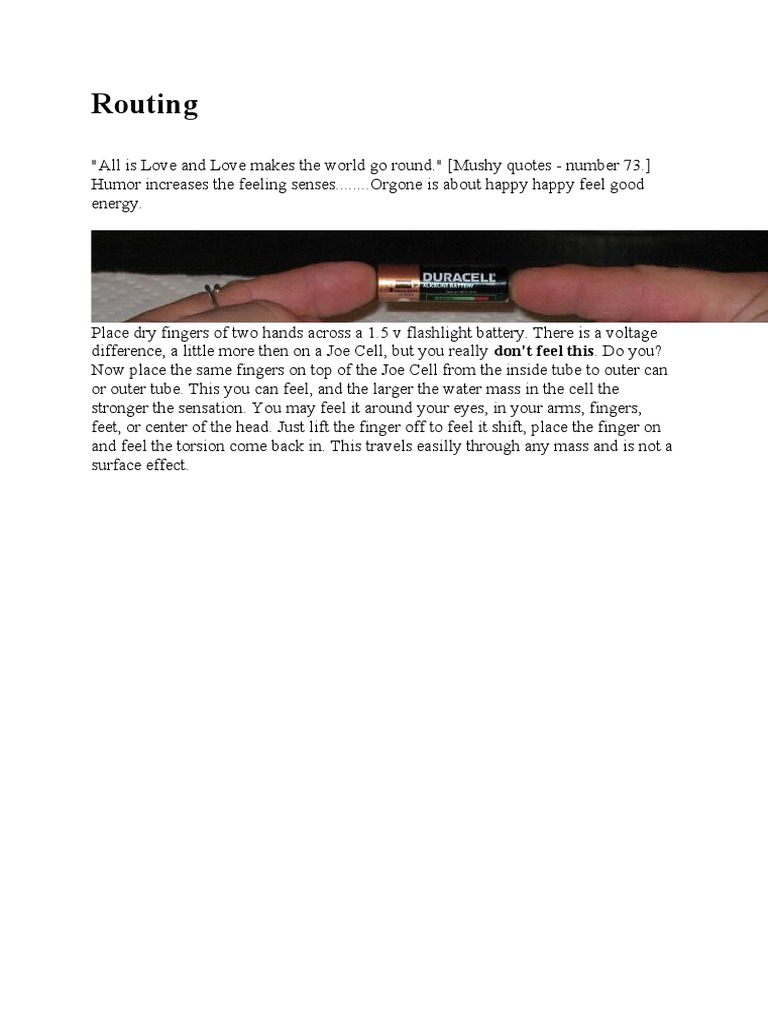 Tuning Joe Cell Energy Through Copper Piping: Guidance on Routing and ...