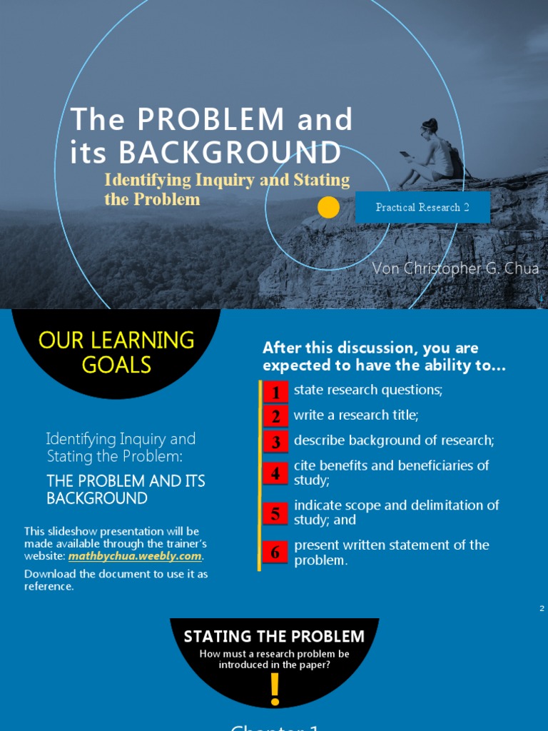 2 - 2 - Practical Research 2 - The Problem and Its Background | PDF ...