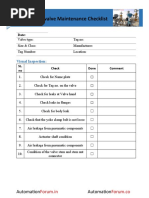 Bar Cutting Machine Inspection Checklist | PDF | Equipment | Electrical ...