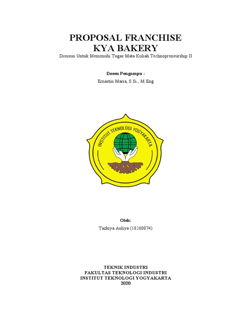 Proposal Franchise Bakery | PDF | Karier & Perkembangan