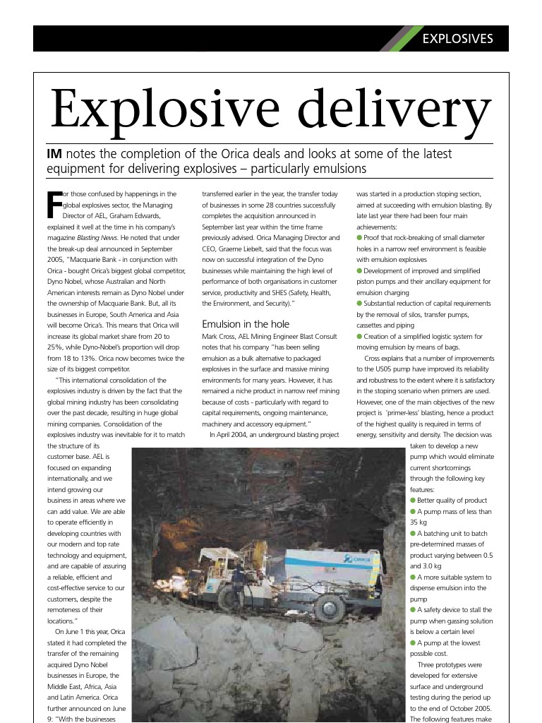 Explosive Delivery | PDF | Truck | Locomotives