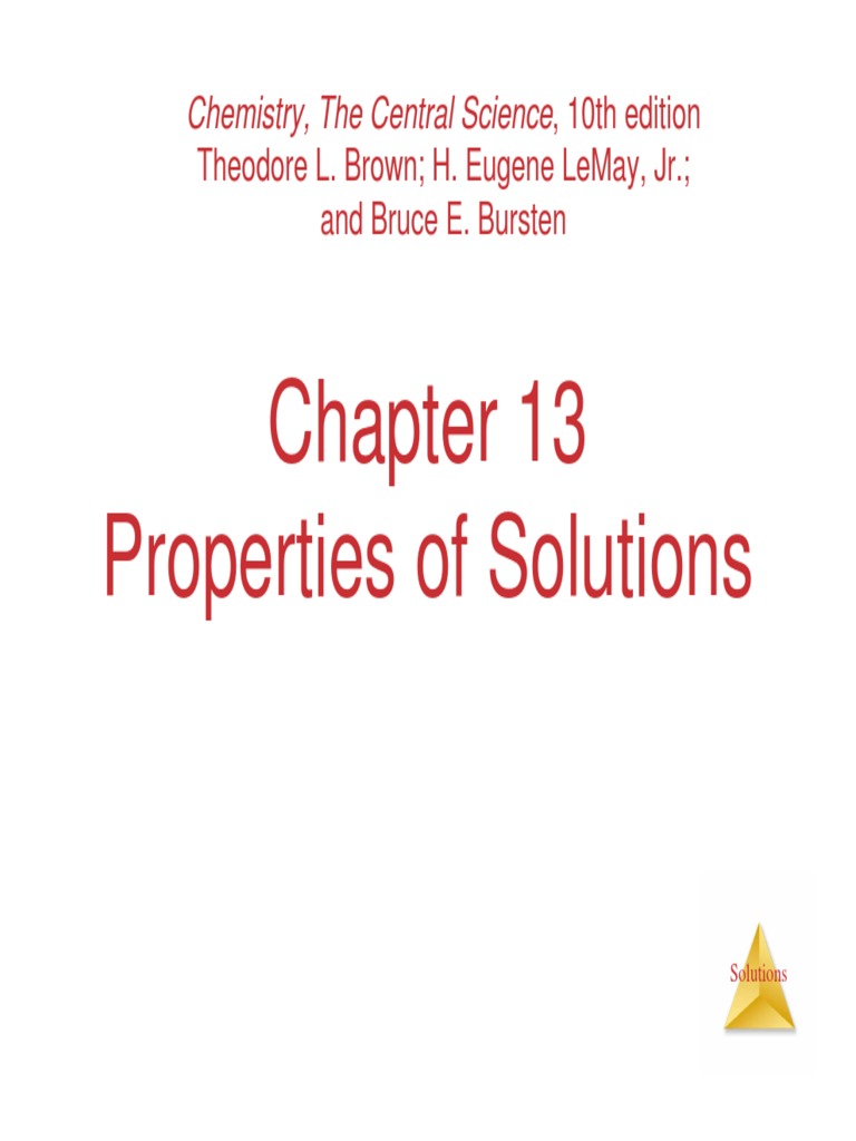Chapter 13aulectureslides 000 PDF | PDF | Solution | Osmosis