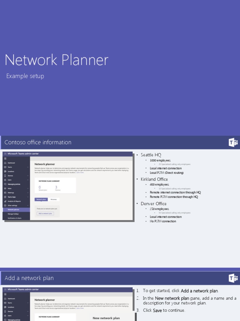 Network Planner: Example Setup | PDF | System Software | Communication