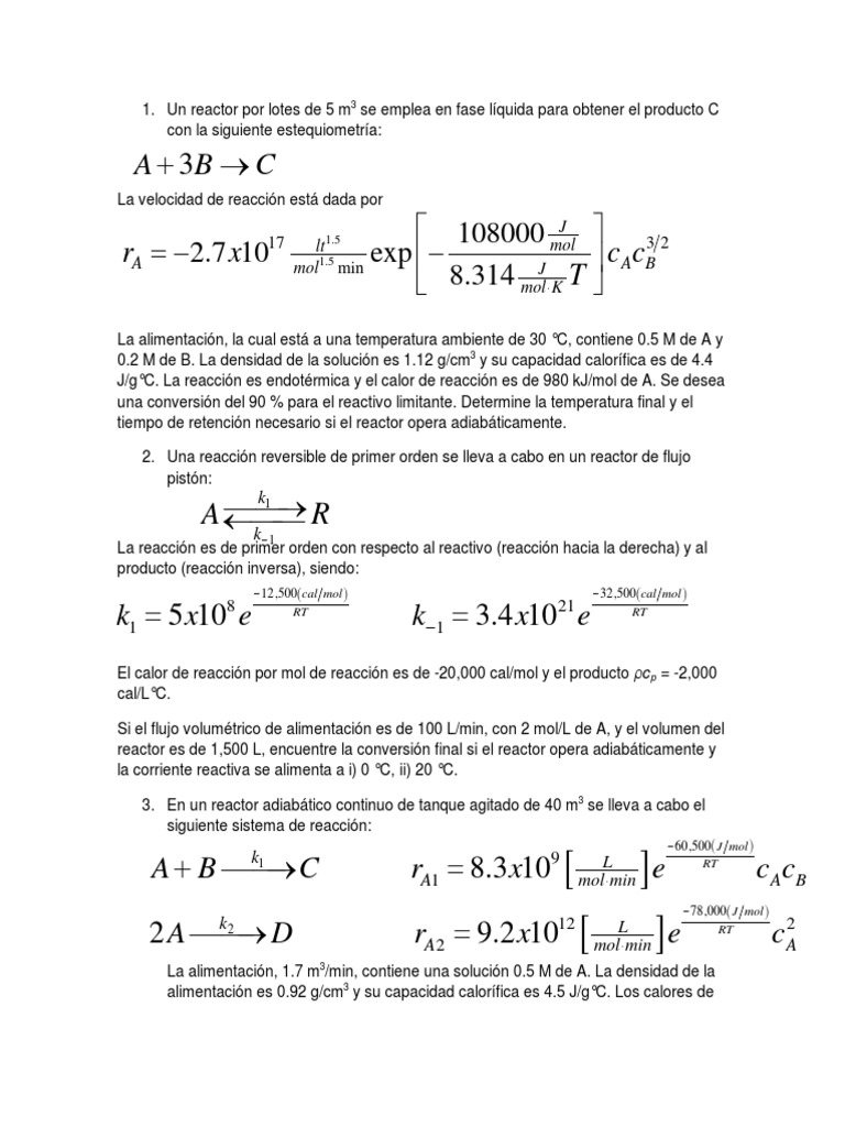 ADA4 V 2019 | PDF | Reactor Quimico | Concentración