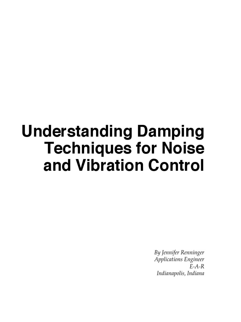Understanding Damping Techniques For Noise and Vibration Control | PDF ...