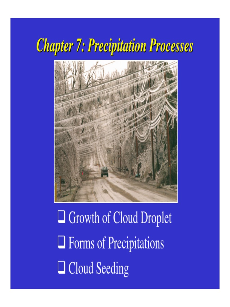 Chapter 7: Precipitation Processes | PDF | Hail | Precipitation
