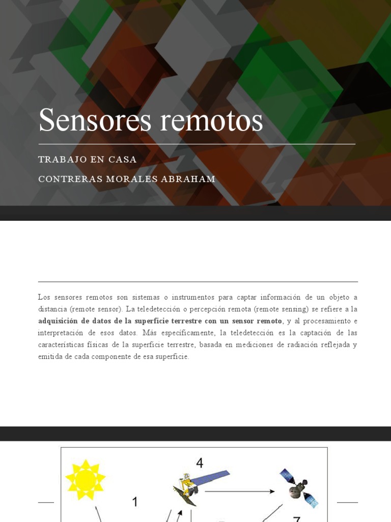 Sensores Remotos | PDF | Sensores remotos | Ciencias fisicas