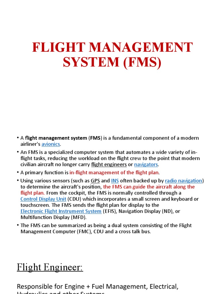 Flight Management System | PDF | Aviation | Aircraft