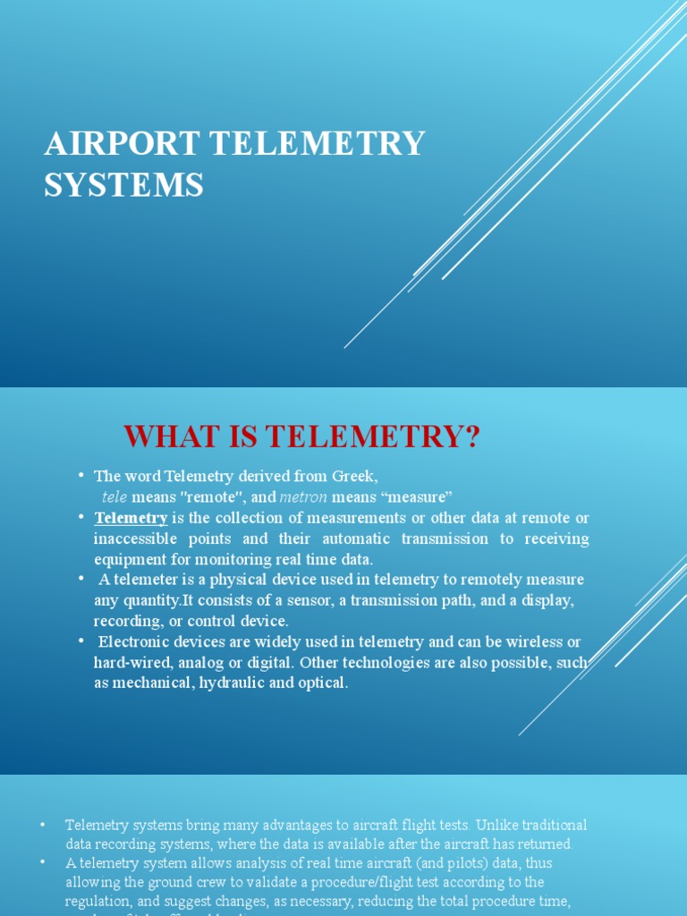 Overview of Airport Telemetry Systems | PDF | Telemetry | Radio