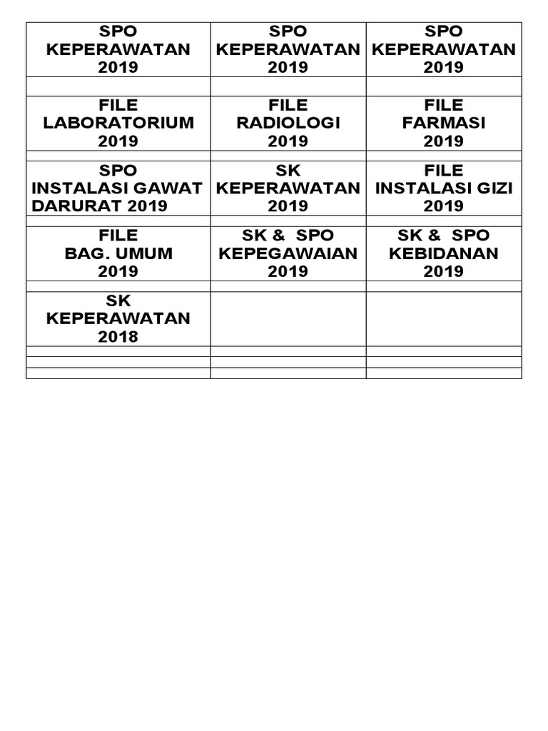 Nama Judul File Buat Tempelan Bantex | PDF