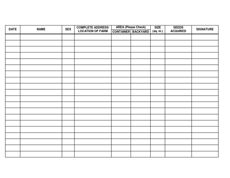 Seed Request Format PDF | PDF