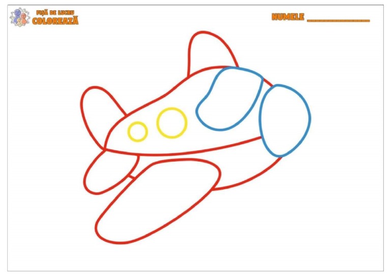 Avion de Colorat PDF | PDF