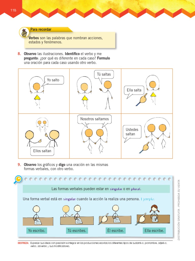 Primera y Segunda Persona | PDF | Verbo | Plural