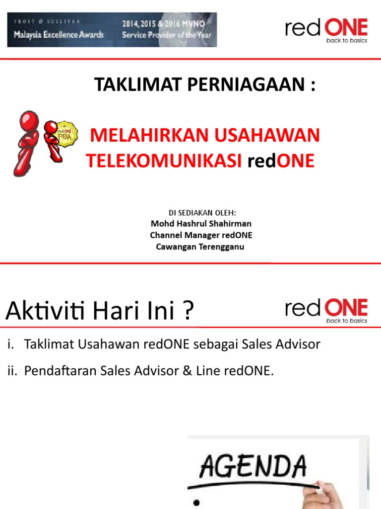 Taklimat Perniagaan Usahawan redONE | PDF | Telecommunications | Business