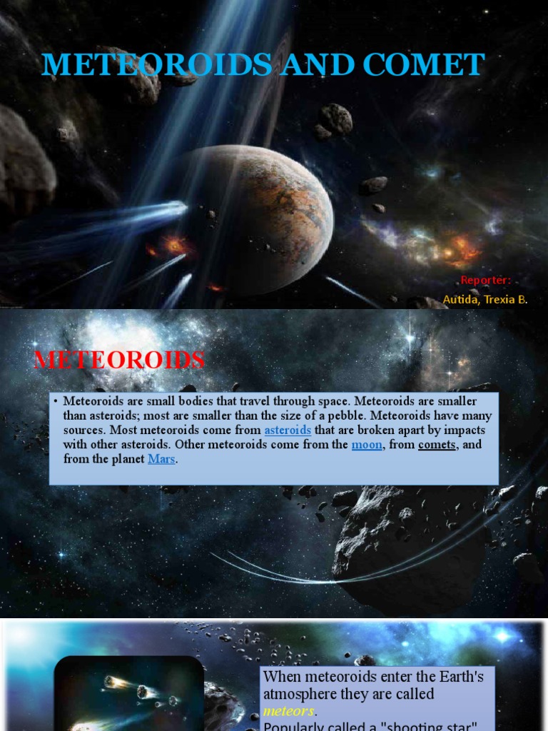 Understanding Meteoroids and Comets | PDF | Meteoroid | Comet
