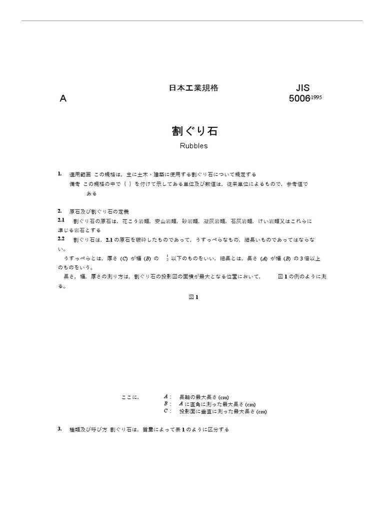 Jis A 5006 - 1995 PDF | PDF