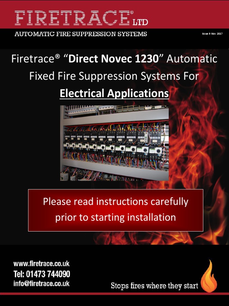 Firetrace® "Direct Novec 1230" Automatic Fixed Fire Suppression Systems ...