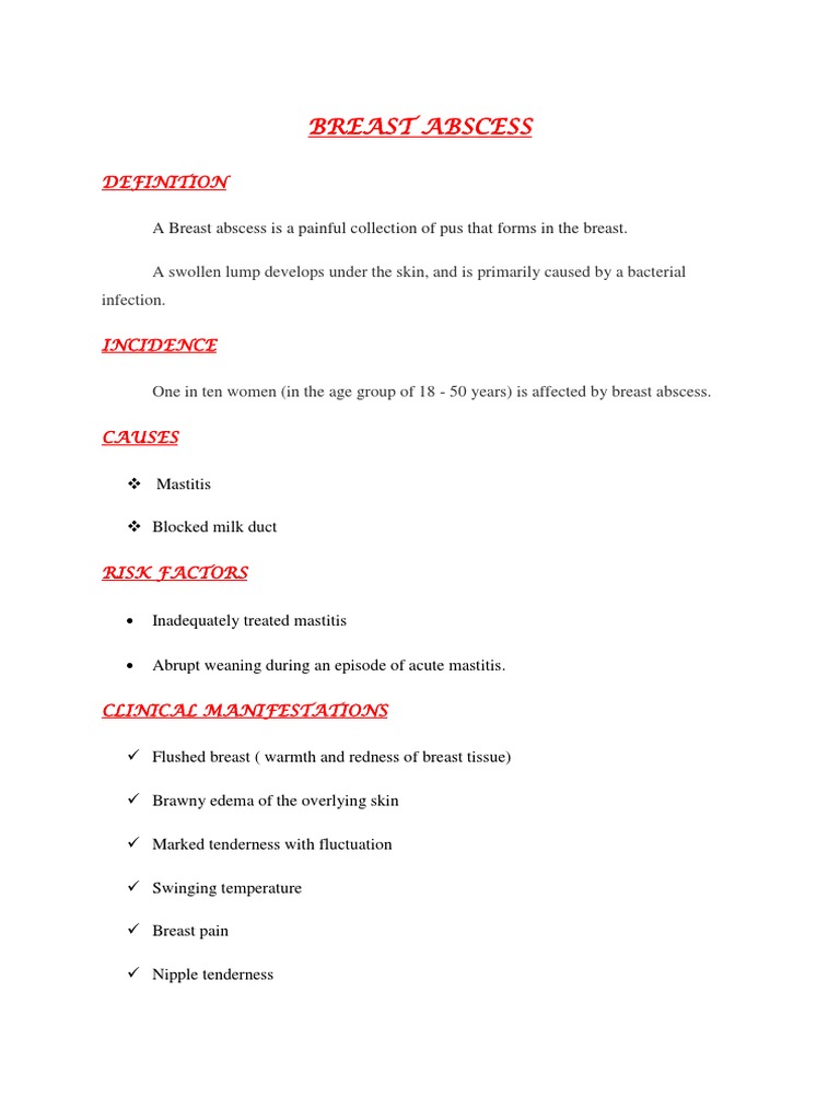 Breast Absess PDF