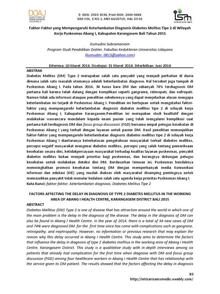 Predisposisi DM | PDF