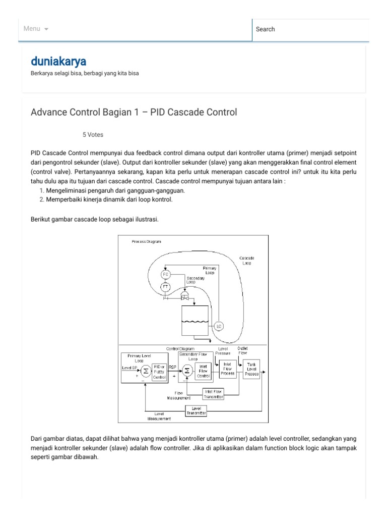 PID Cascade Control: Penjelasan Dasar | PDF