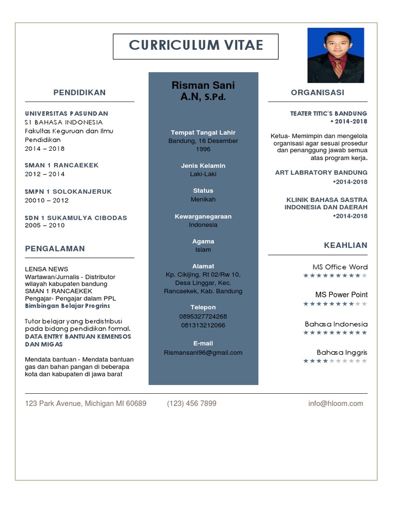 Curriculum Vitae: Risman Sani A.N, S.PD | PDF