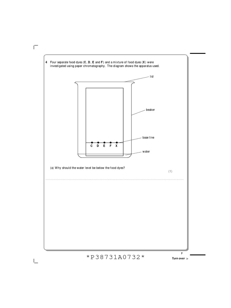 Chromatography of Food Dyes Analysis | PDF | Laboratories | Separation ...