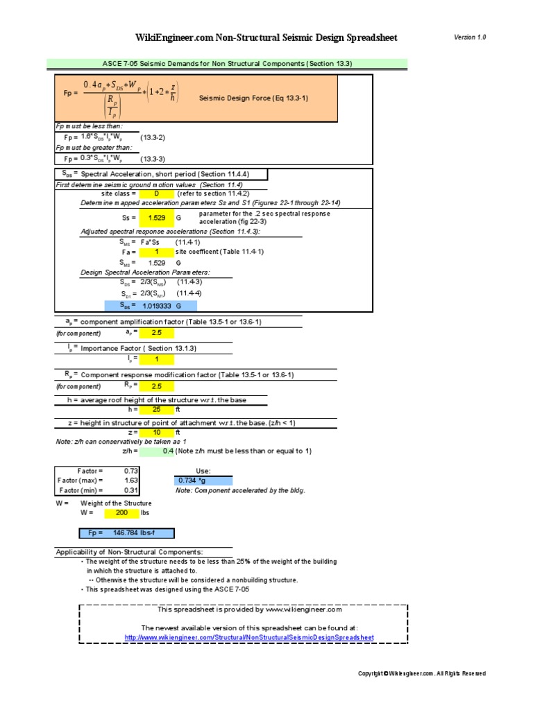 Non Structural Seismic Design v1.0 | PDF | Classical Mechanics | Physics