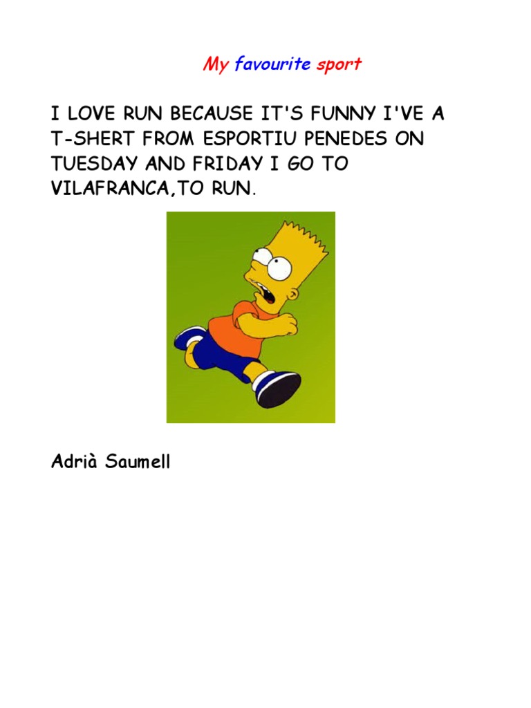 My Favourite Sport! | PDF