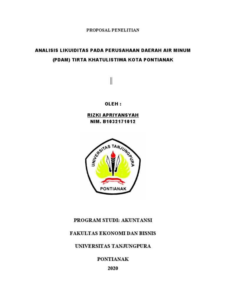 Proposal Penelitian Kuantitatif | PDF